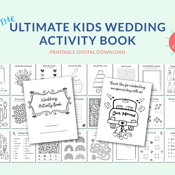 Ultimate Kids Wedding Activity Book - Etsy