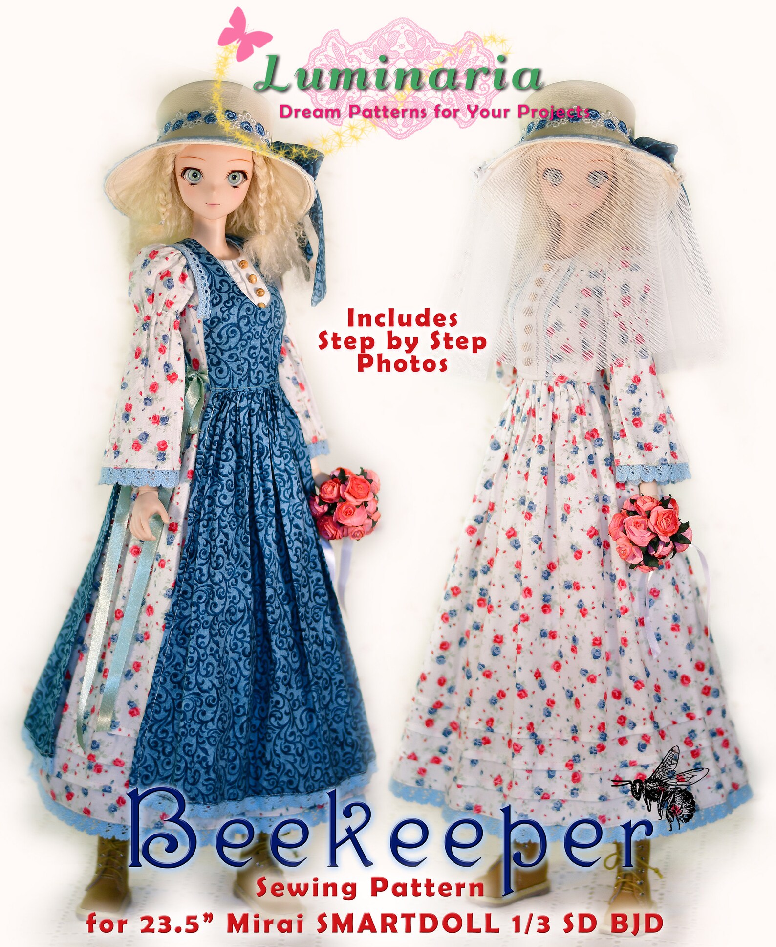 BJD Doll Clothes Pattern Fits 23.5 Mirai SMARTDOLL 1/3 - Etsy UK