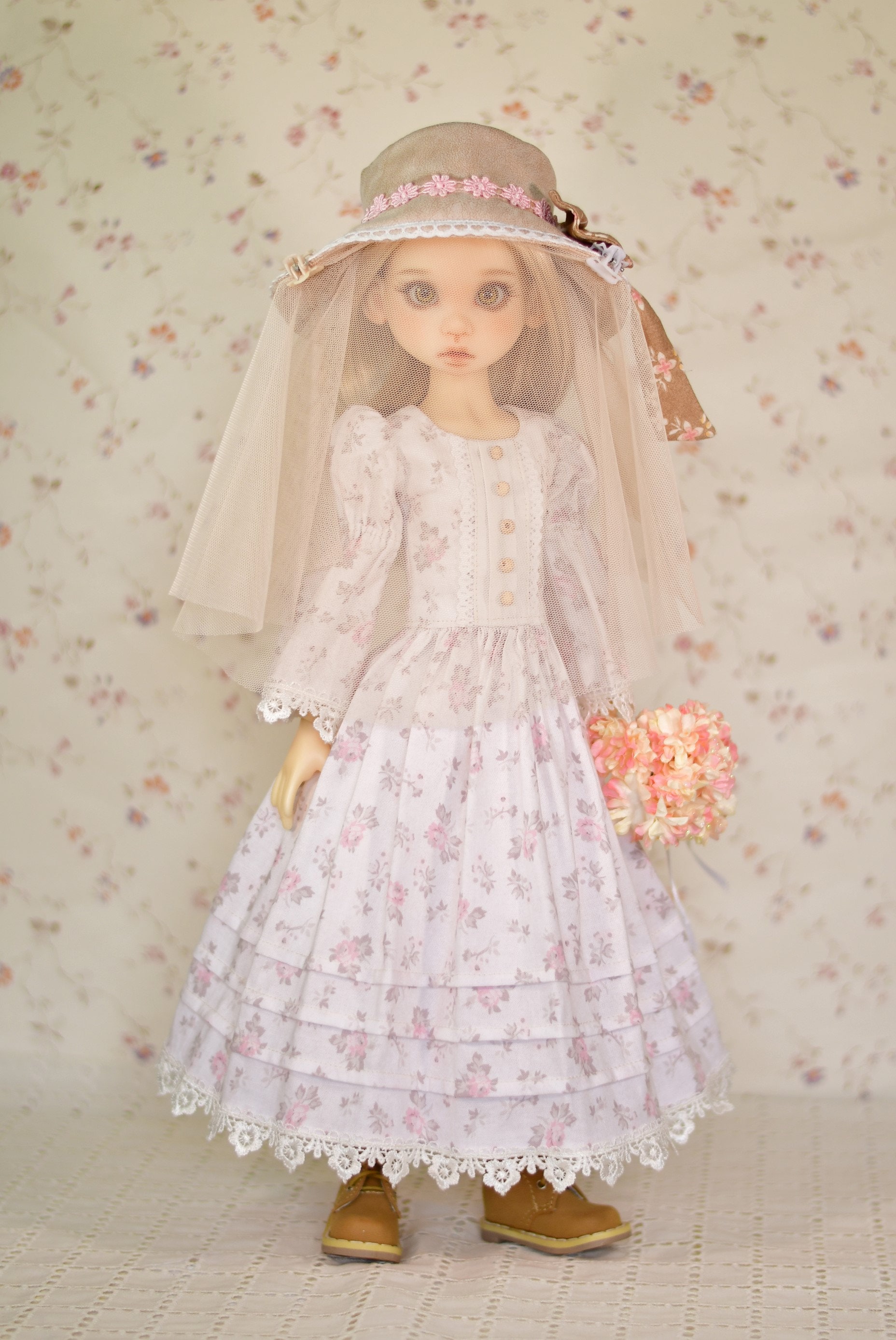 PDF Doll Clothes Dress Pattern Fits 18" MSD Kaye Wiggs Liz Frost ...