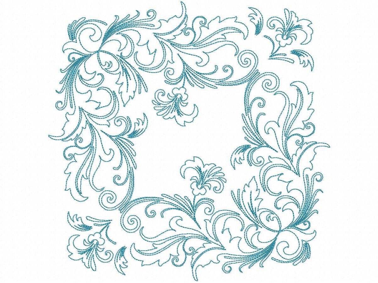 Square Shape v3 Embroidery Square Shape Machine Embroidery Design Files ...