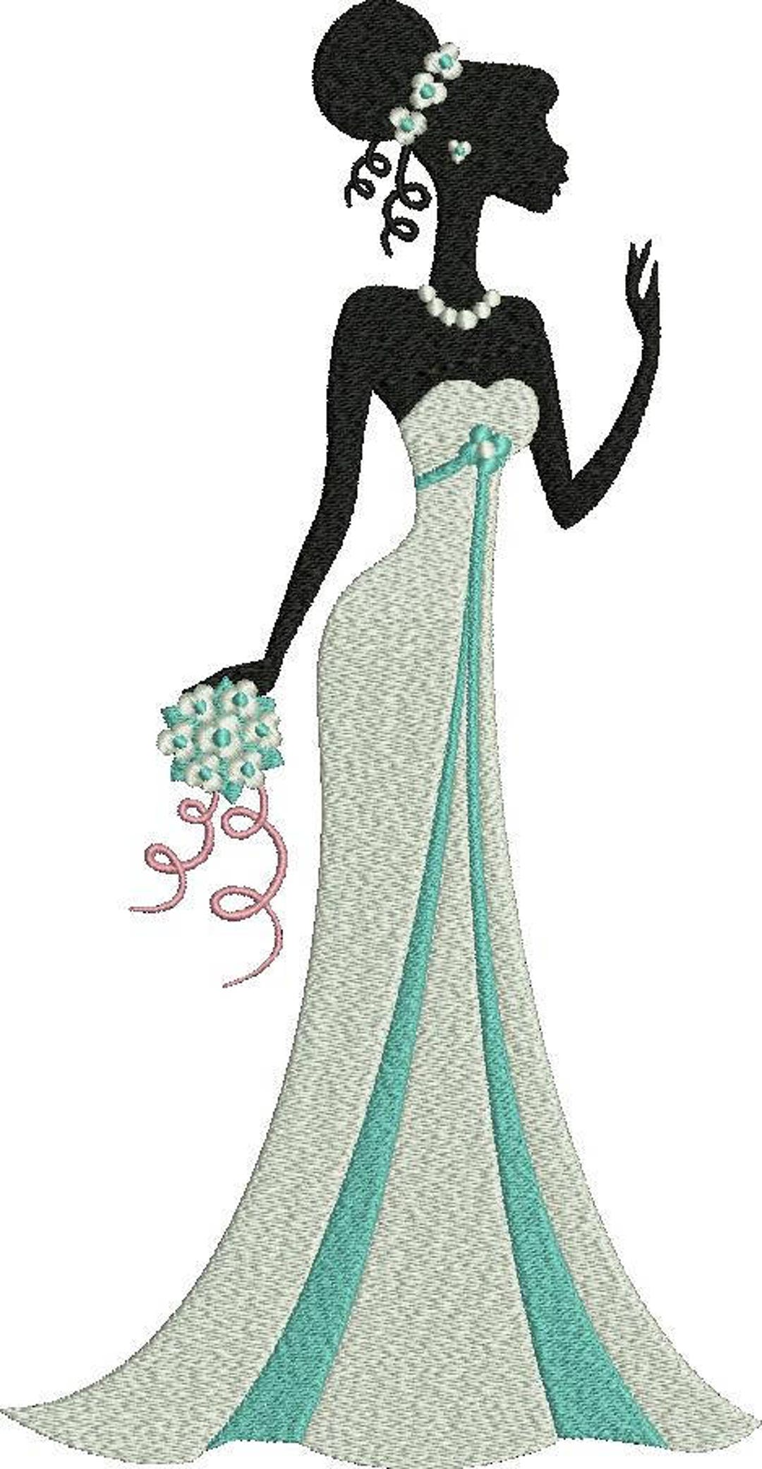 Wedding Embroidery Design File Machine Embroidery Pattern Bride Bridal ...