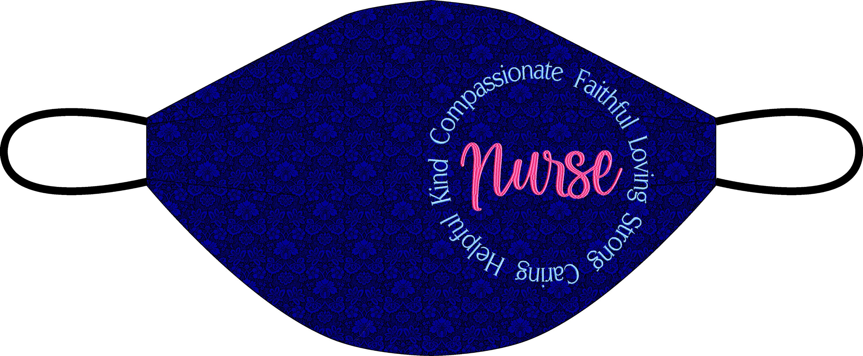 Nurse Face Mask Pattern In the Hoop Embroidery Design Files | Etsy