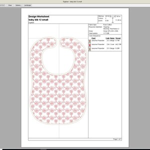 In the Hoop Baby Bib Floral Flowers Embroidery Design File Pattern 3 ...