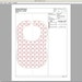 In the Hoop Baby Bib Floral Flowers Embroidery Design File Pattern 3 ...