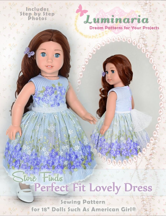 18 Inch Doll Clothes Dress PDF Sewing Pattern for 18 - Etsy