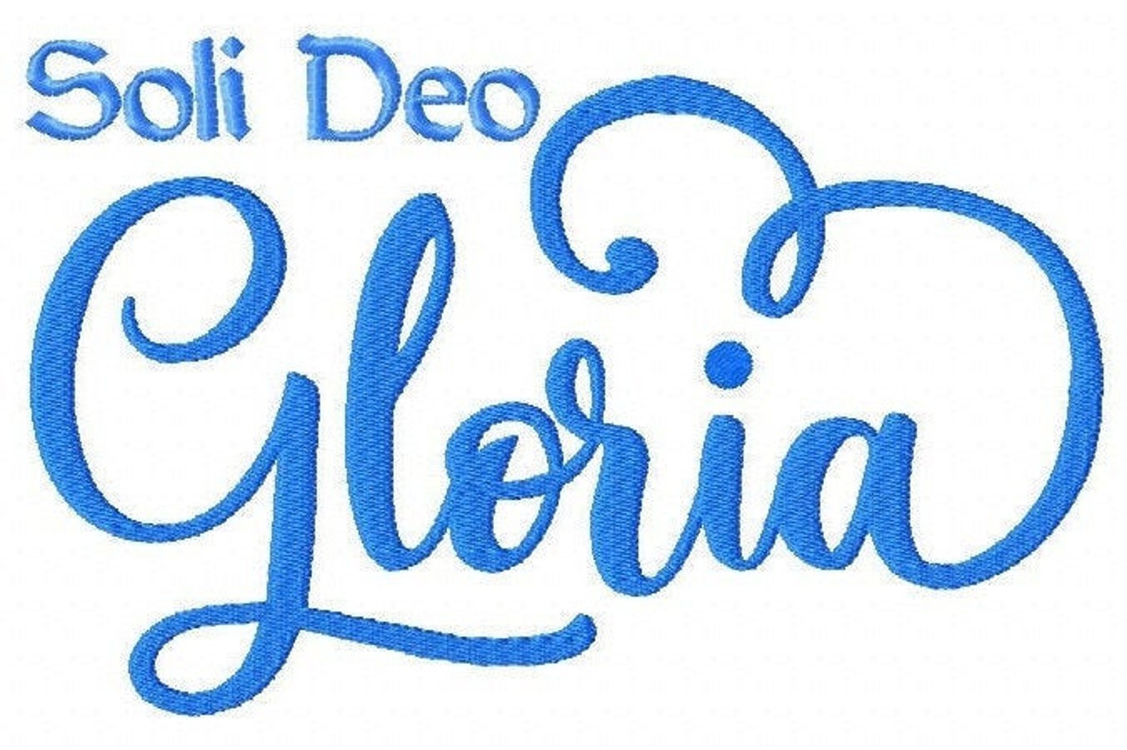 Christian Soli Deo Gloria Embroidery Design File Machine | Etsy
