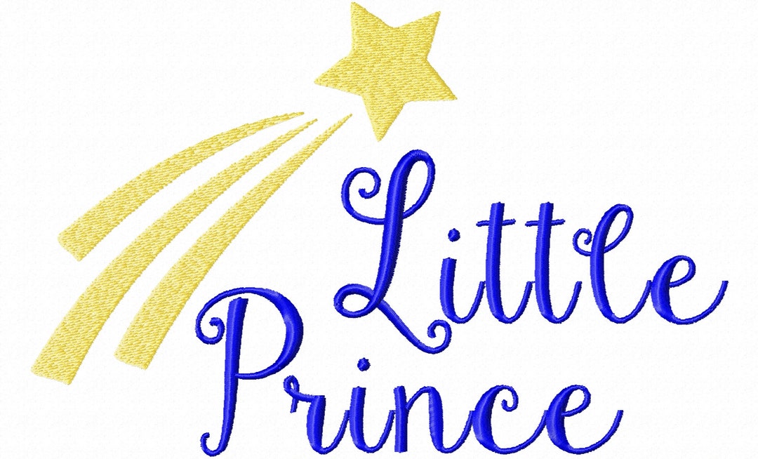 Little Prince Embroidery Design File Machine Embroidery Pattern Stars ...