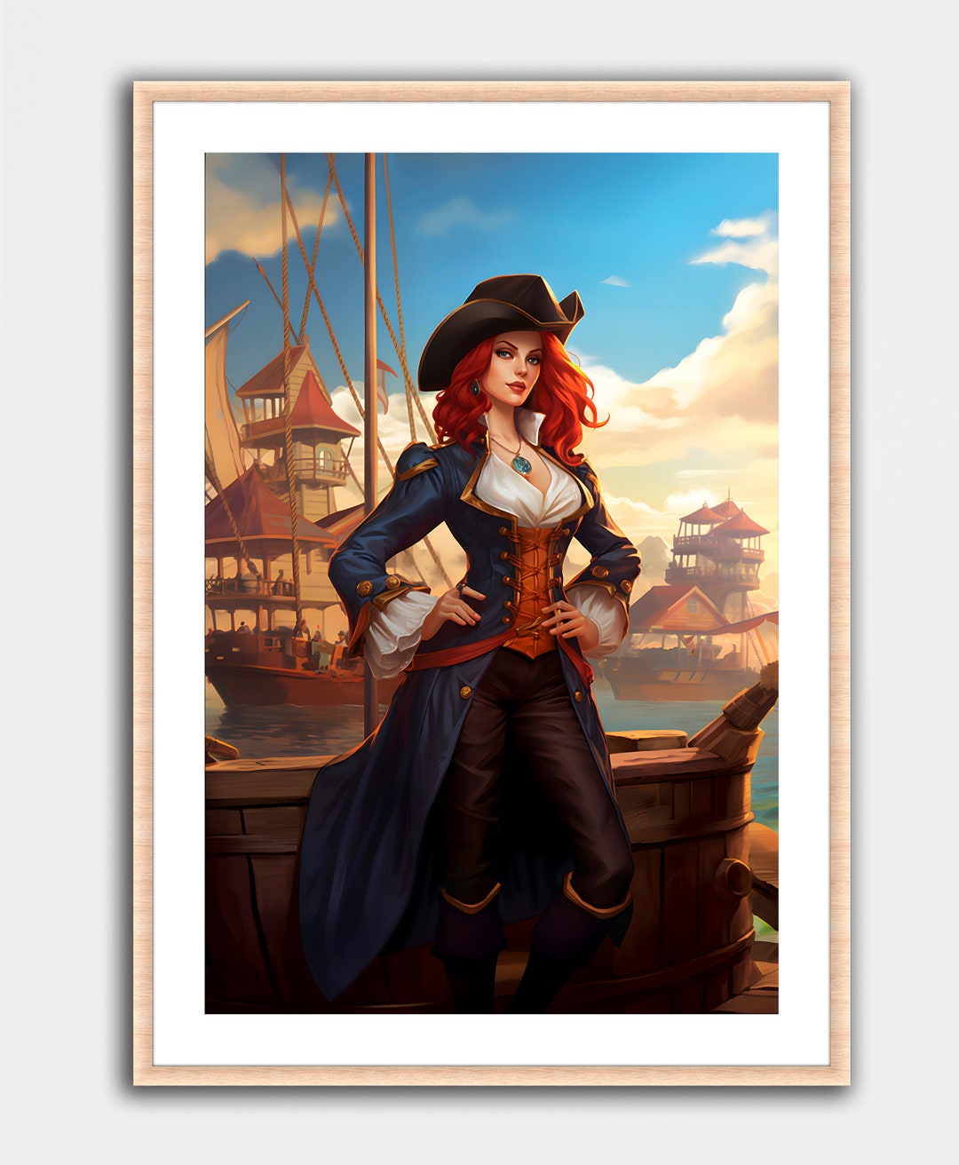 Miss Fortune Fan Art Print Wall Art Home Decor League of Legends Poster ...