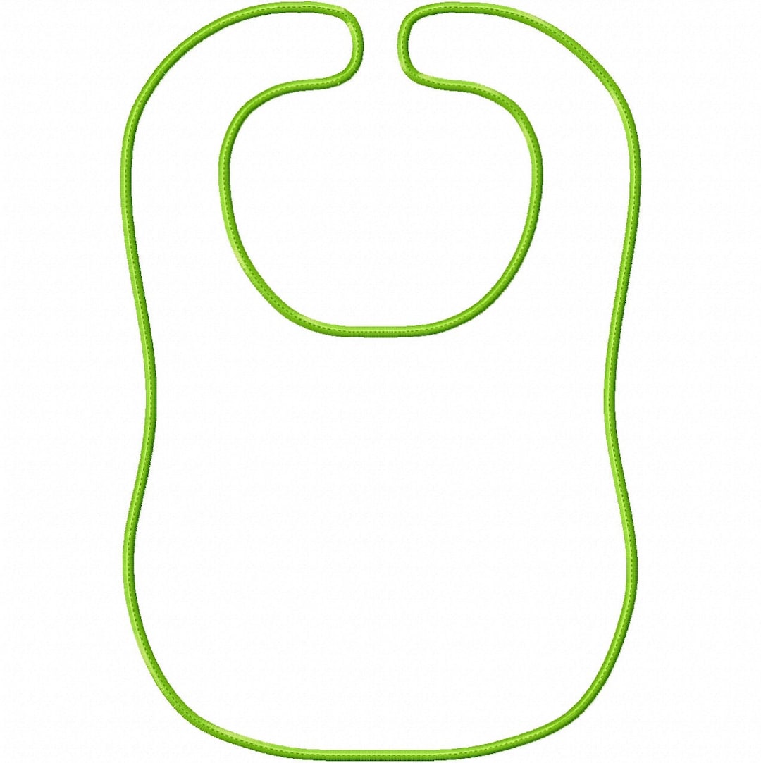 In the Hoop Baby Bib Embroidery Design Project File Pattern 3 Sizes ...