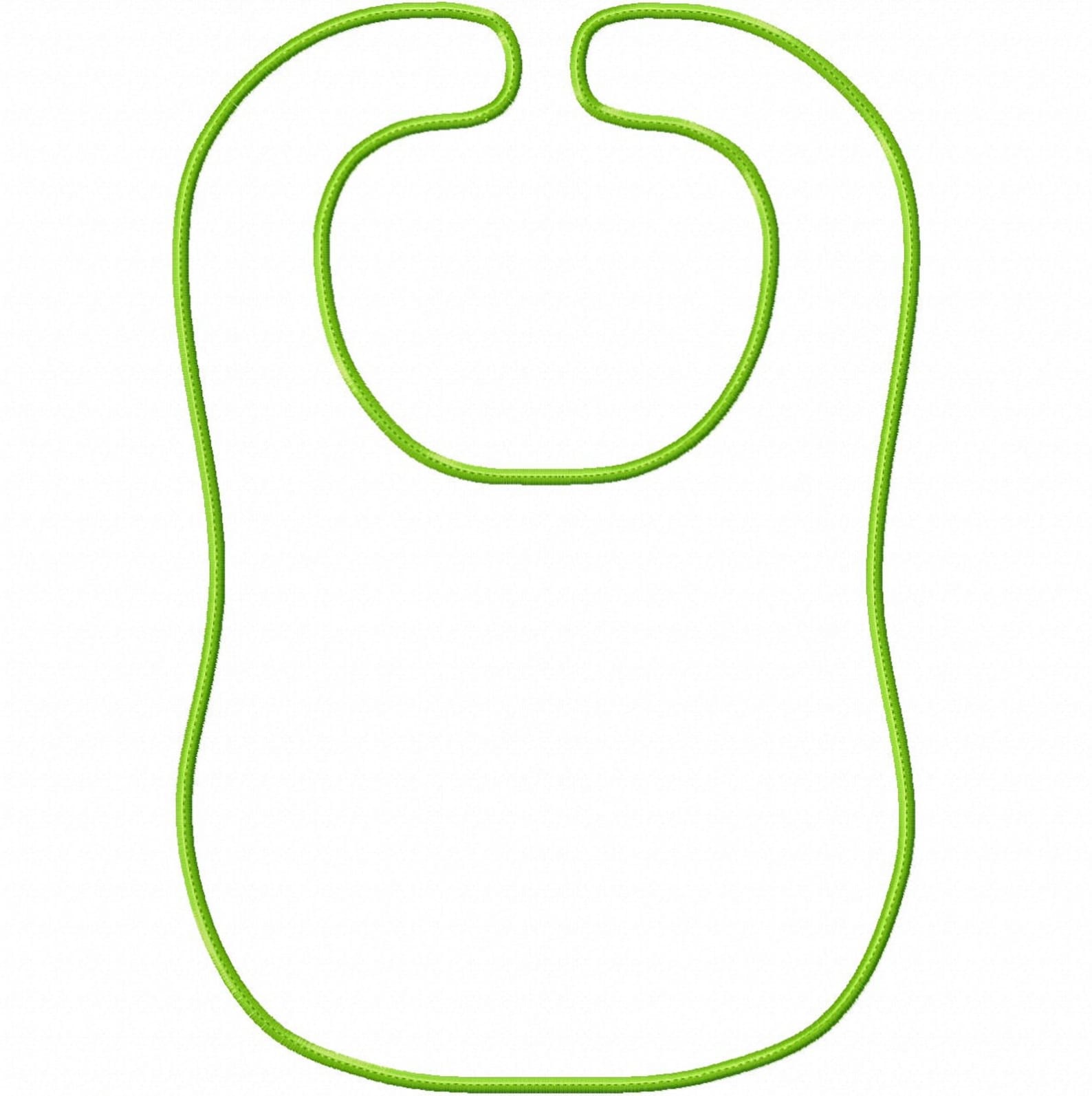 In the Hoop Baby Bib Embroidery Design Project File Pattern 3 Sizes ...