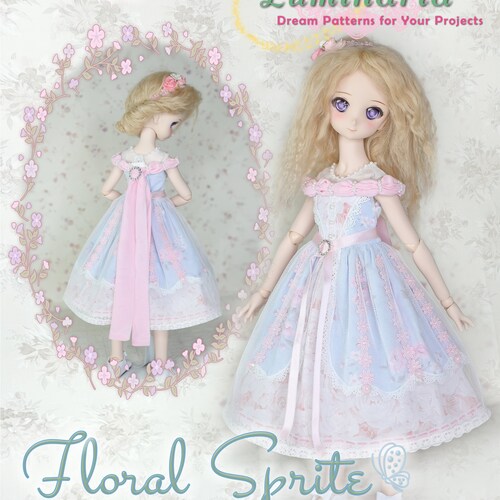 PDF Doll Clothes Dress Pattern 17 Mini Dollfie Dream MSD - Etsy