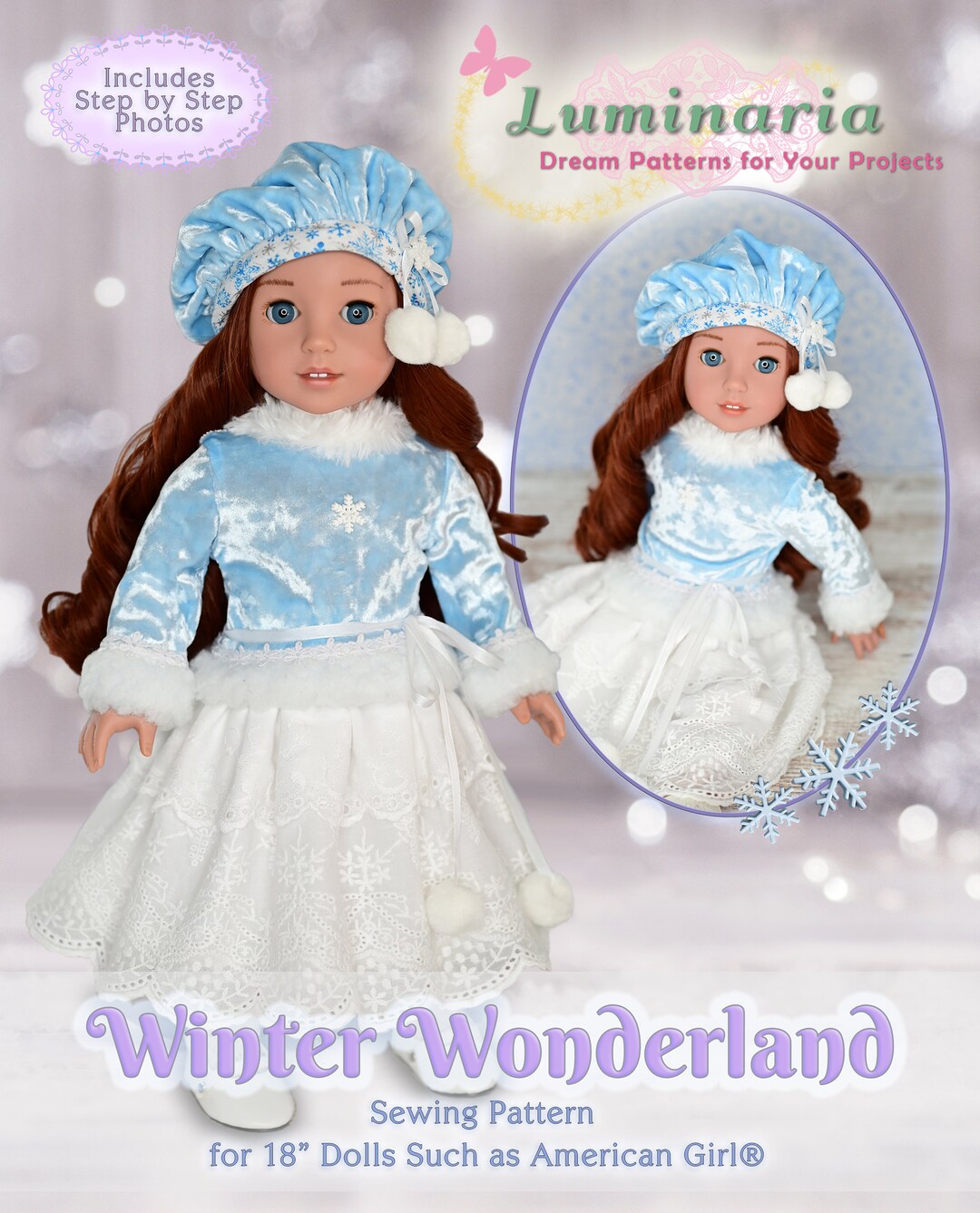 18 Inch Doll Clothes Dress PDF Sewing Pattern for 18" Dolls Such as ...