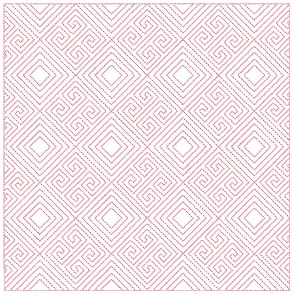 Heirloom Block Quilting Pattern Embroidery Design File .vip .vp3 .hus ...