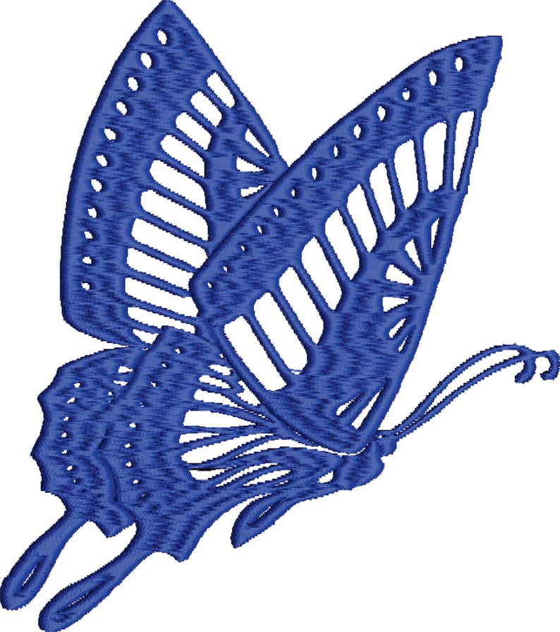Decorative Butterfly Embroidery Design File .vip .vp3 .jan - Etsy