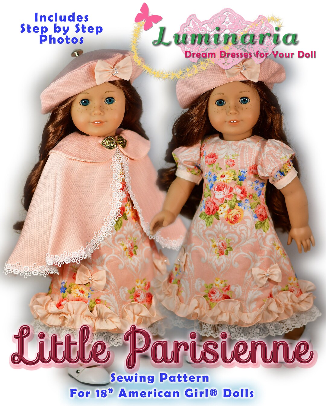 PDF Doll Clothes Dress Pattern Fits 18" Dolls Such as American Girl ...