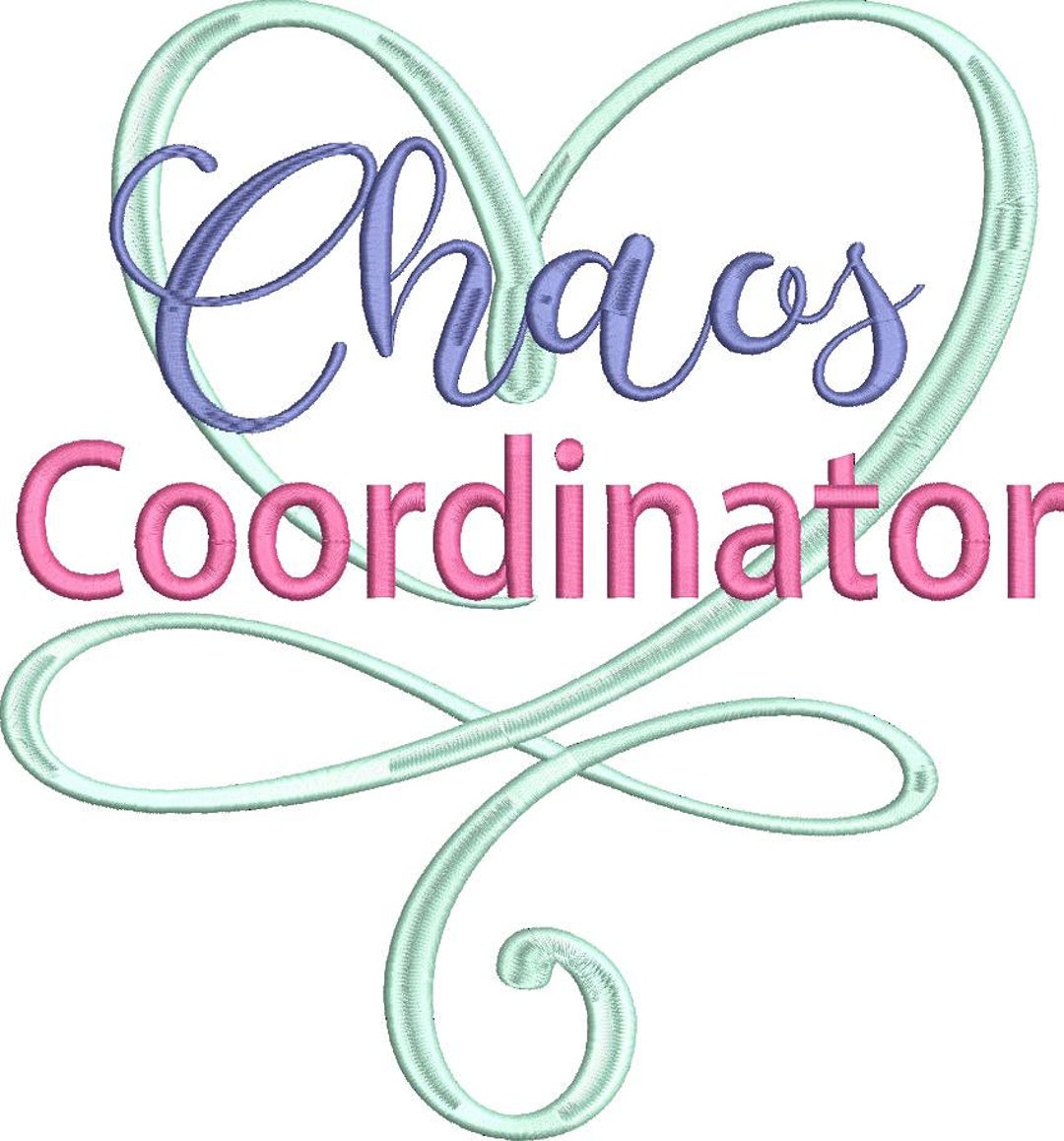 Chaos Coordinator Embroidery Design File Machine Embroidery Pattern T ...