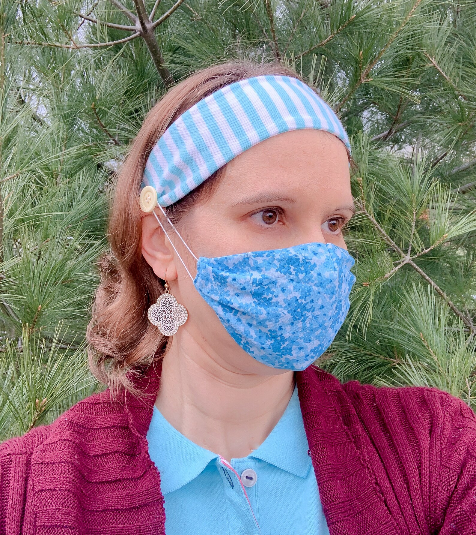 Pattern in the Hoop Face Mask Extender Ear Saver Button - Etsy