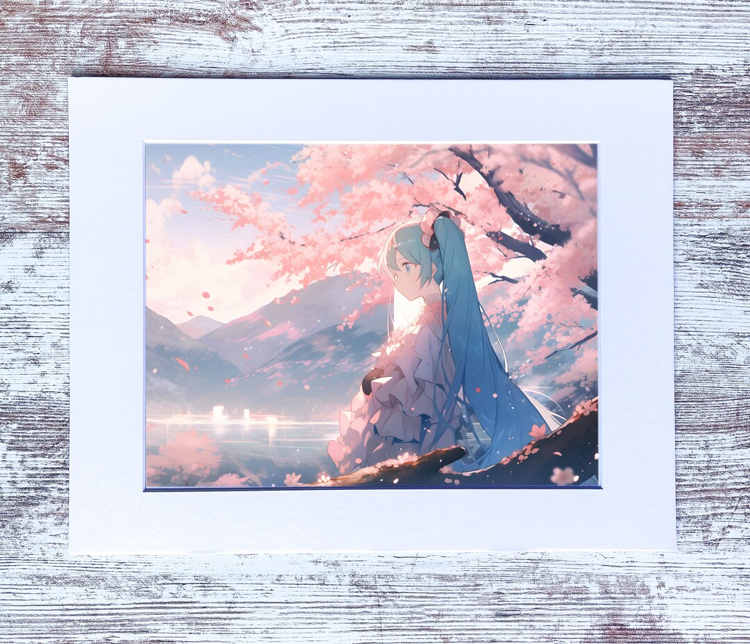 Printable Wall Art Hatsune Miku Anime Fan Art Print Home Decor Poster ...