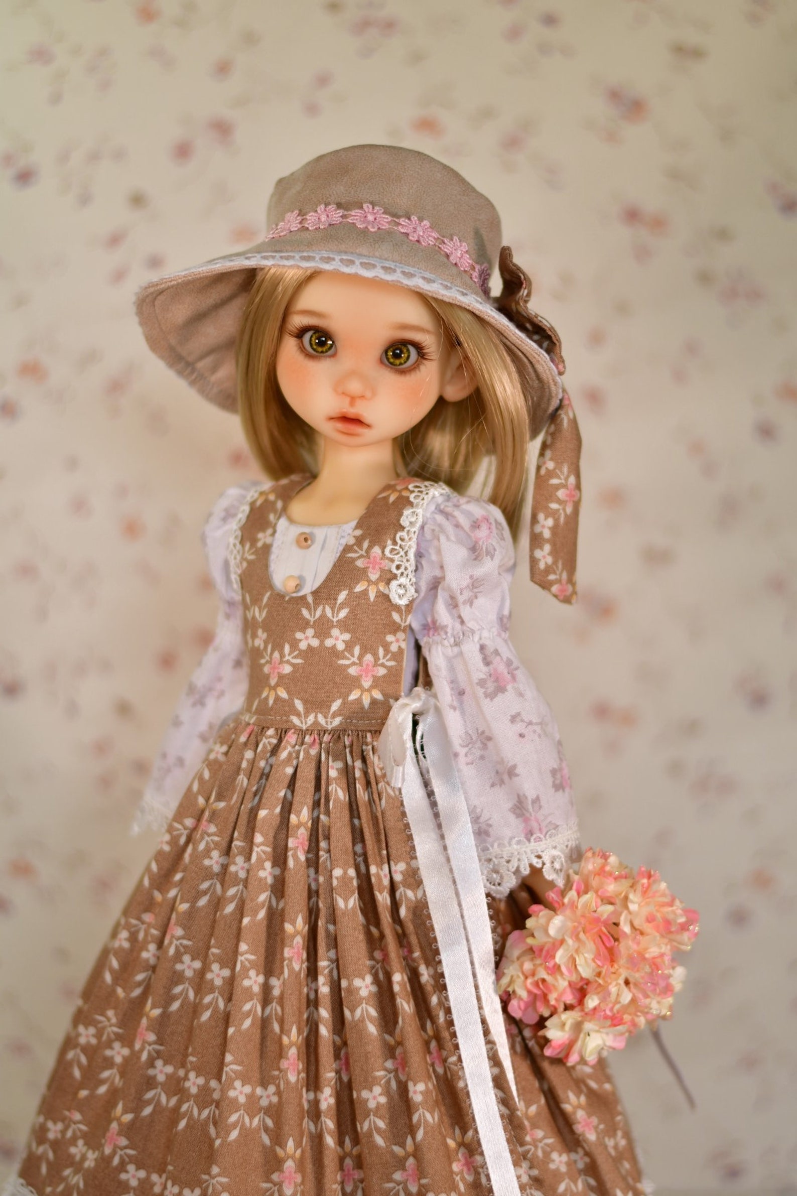 PDF Doll Clothes Dress Pattern Fits 18" MSD Kaye Wiggs Liz Frost ...