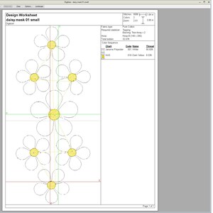 Daisy Face Mask Embroidery Design Daisies Floral Flowers Spring Girl ...