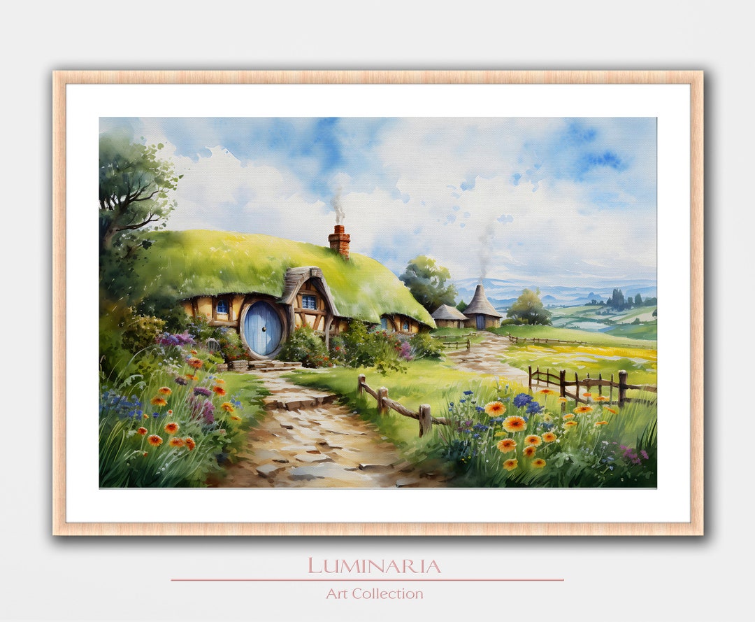 Fan Art Print Tolkien the Hobbit the Lord of the Rings Wall Home Decor ...