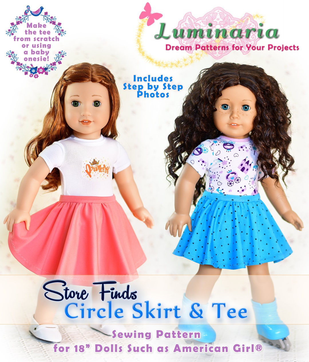 Doll Clothes Pattern Fits 18" American Girl Dolls Luminaria Designs ...