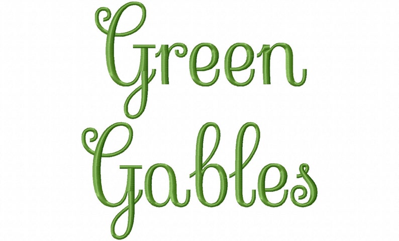 Embroidery Design Files Anne of Green Gables 12 Individual - Etsy