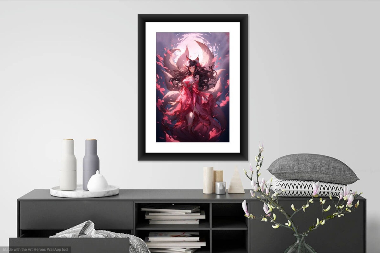 Ahri Fan Art Print Wall Art Home Decor League of Legends Poster Geek ...