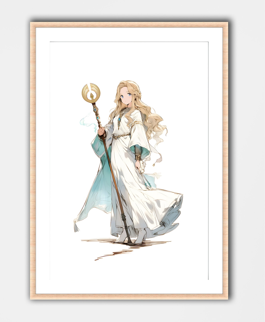 Ophilia Octopath Traveler Anime Fan Art Print Wall Art Home Decor ...