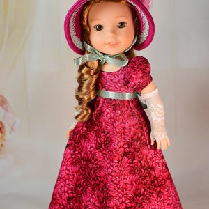 PDF Doll Clothes Dress Pattern Fits 14" Wellie Wishers Dolls American ...