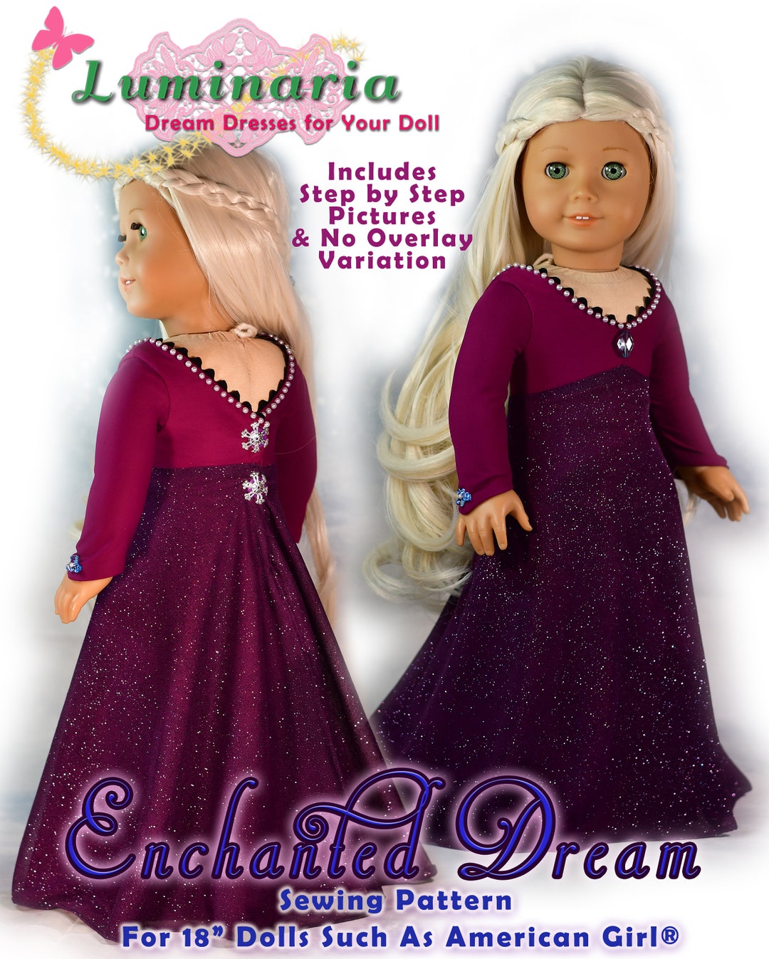 18 Inch Doll Clothes Pattern Frozen 2 Inspired Fits 18" American Girl ...