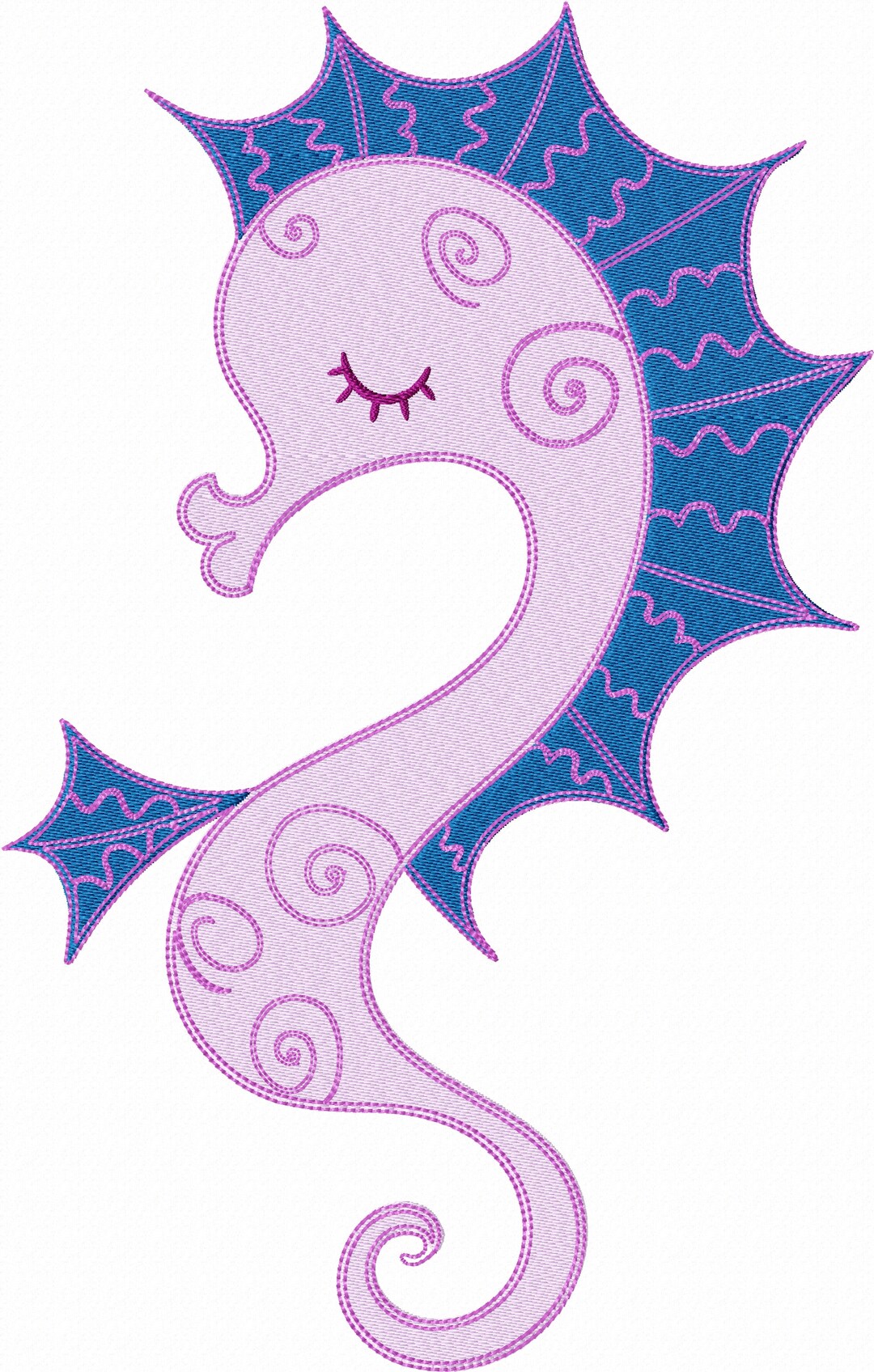 Seahorse Ocean Embroidery Design File Machine Embroidery Face Mask ...