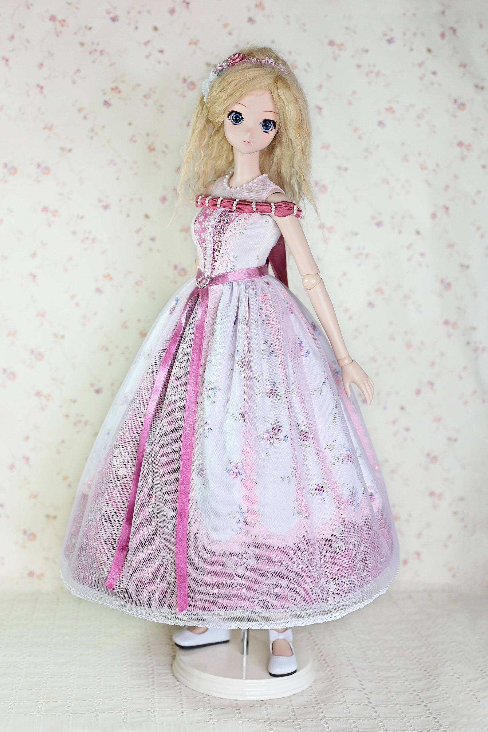 BJD Doll Clothes Pattern Fits 23.5 1/3 SD Smart Doll Mirai Lace Dress ...