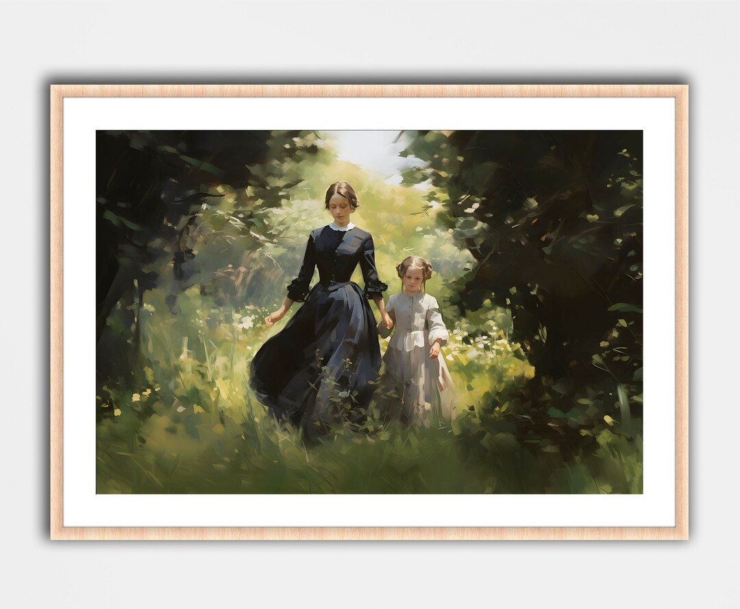 Jane Eyre Charlotte Bronte Sisters Fan Art Print Wall Home Decor Poster ...