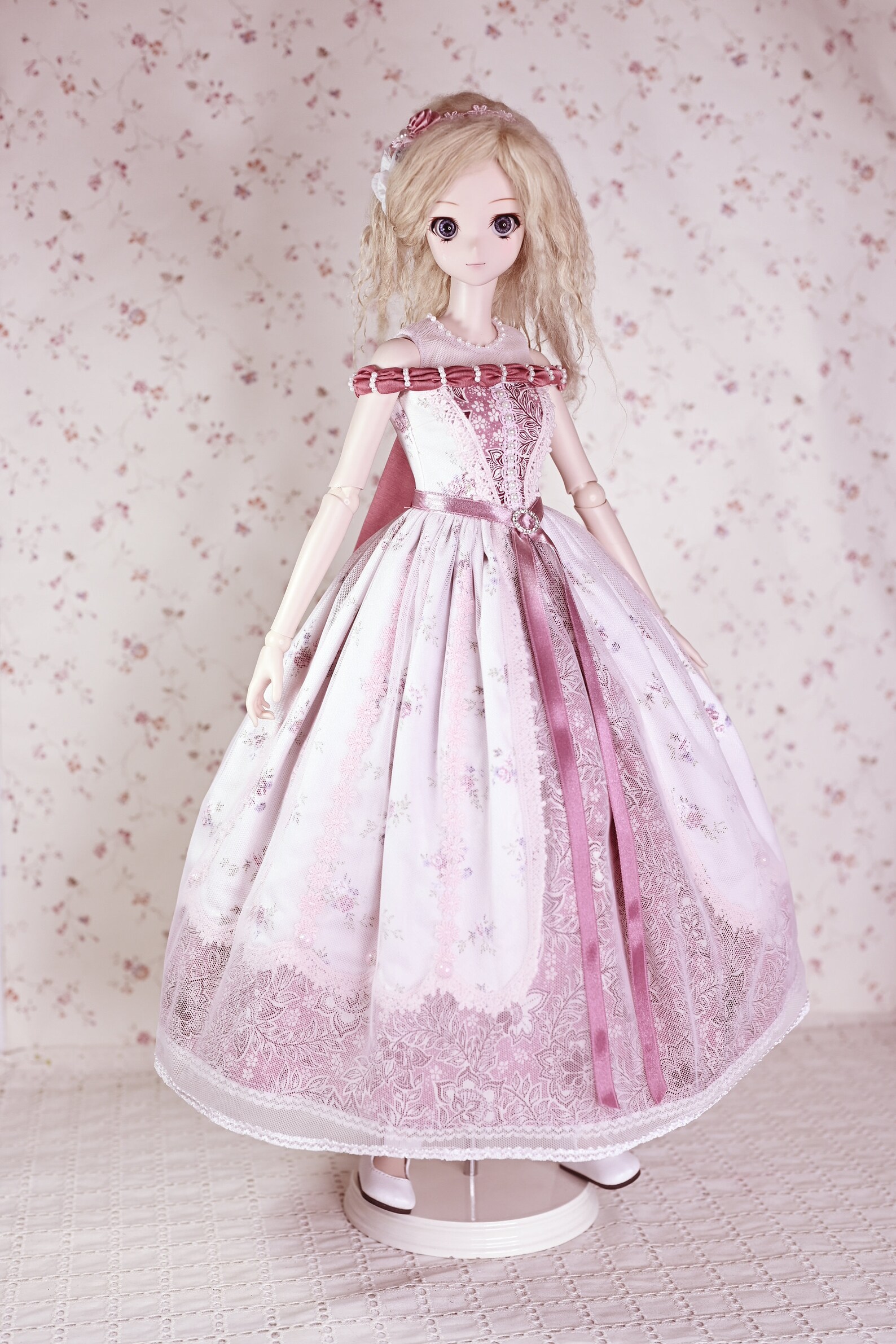 BJD Doll Clothes Pattern Fits 23.5 1/3 SD Smart Doll Mirai Lace Dress ...