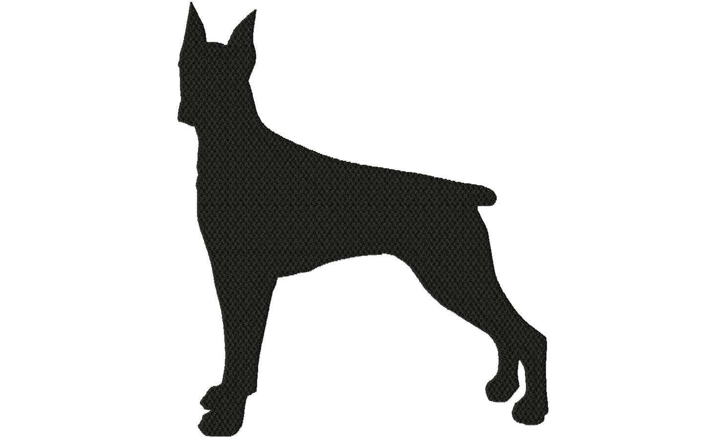 Doberman Dog Embroidery Design File .vip .vp3 .hus .pes .pec .jef .sew ...