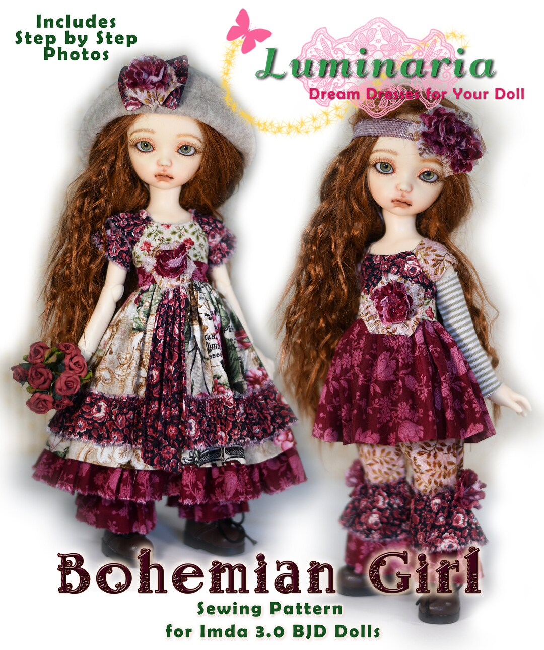 Imda 3.0 Doll Clothes Pattern PDF YOSD 1/6 BJD Dress by Luminaria ...