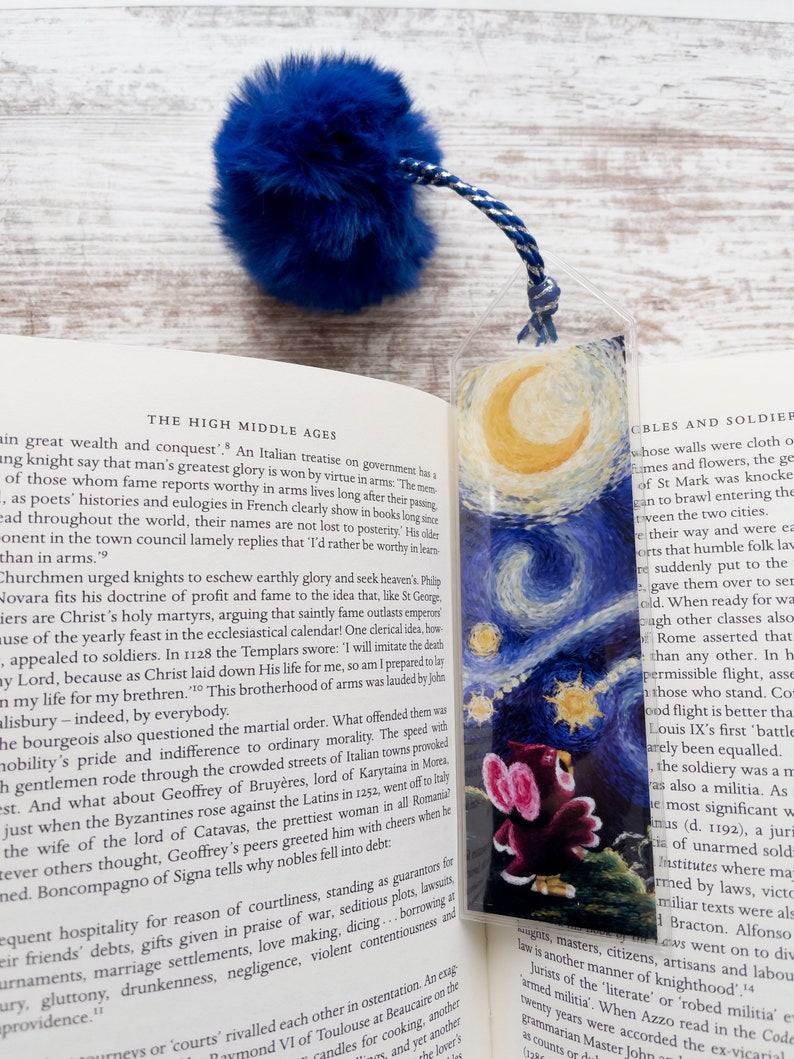 Celeste's Starry Night Bookmark Art Print Van Gogh | Etsy