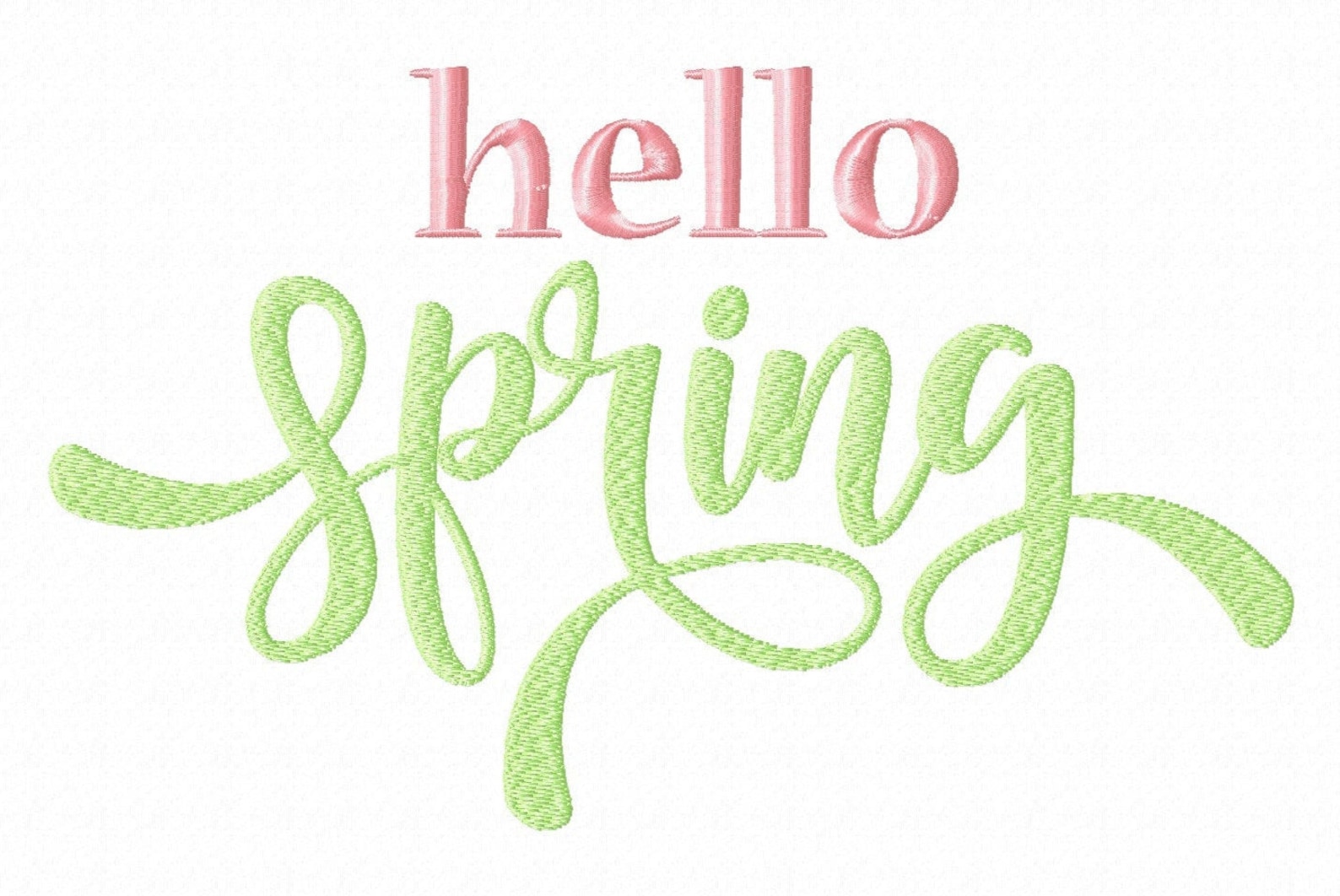 Hello Spring Embroidery Design File Machine Embroidery Pattern - Etsy
