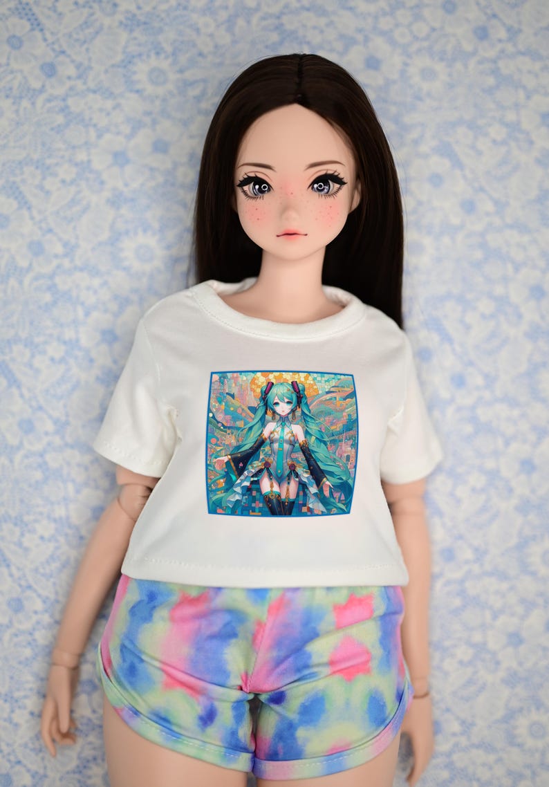 Smart Doll Pear Body Fan Art T-shirt 23.5" 1/3 SD BJD Trendy Anime Ball ...
