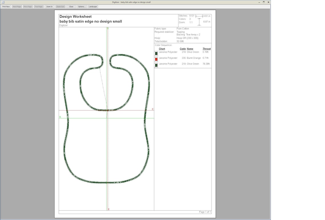 In the Hoop Baby Bib Embroidery Design Project File Pattern 3 Sizes ...