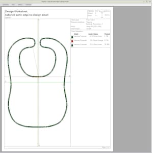 In the Hoop Baby Bib Embroidery Design Project File Pattern 3 Sizes ...