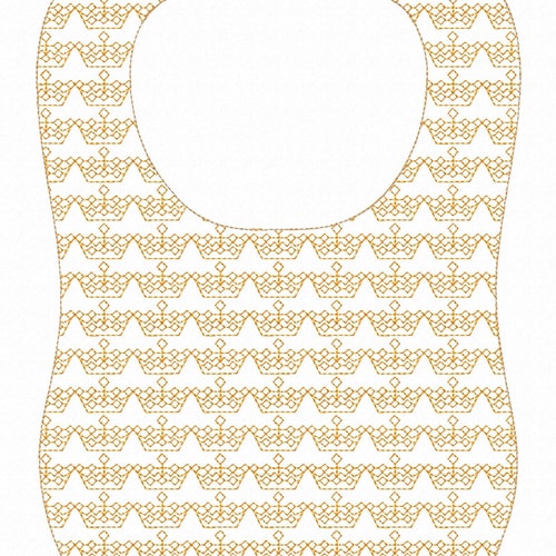 In the Hoop Baby Bib Bee Embroidery Design File Pattern 3 - Etsy