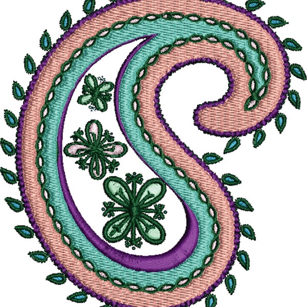 Paisley Embroidery - Etsy
