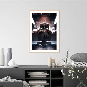 Galactic Boss Darth Vader Fan Art Print Wall Home Dekor Poster Geek ...