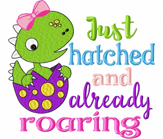Dinosaur Baby Embroidery Design File Machine Embroidery - Etsy