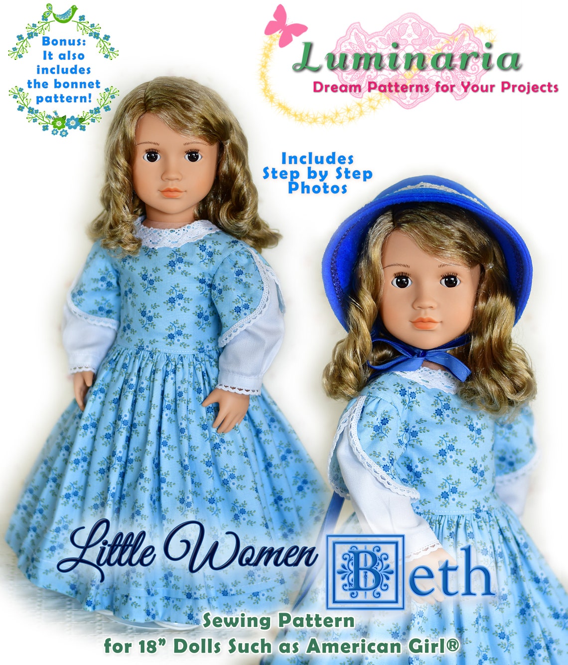 18 Inch Doll Clothes Dress PDF Sewing Pattern for 18 - Etsy