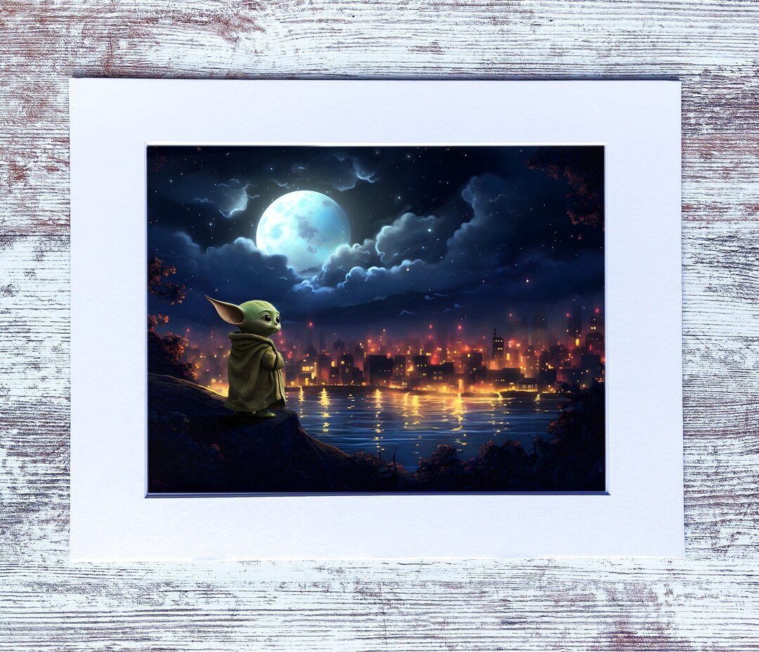 Printable Wall Art Grogu Baby Yoda Fan Art Print Home Decor Poster Geek ...