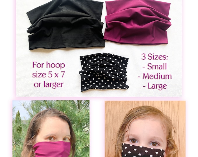In the Hoop Face Mask Extender Ear Saver Holder Embroidery Design Files ...