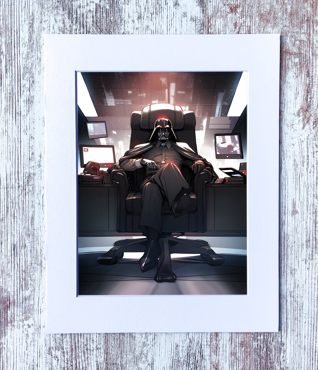 Printable Galactic Boss Darth Vader Fan Art Print Wall Home Decor ...